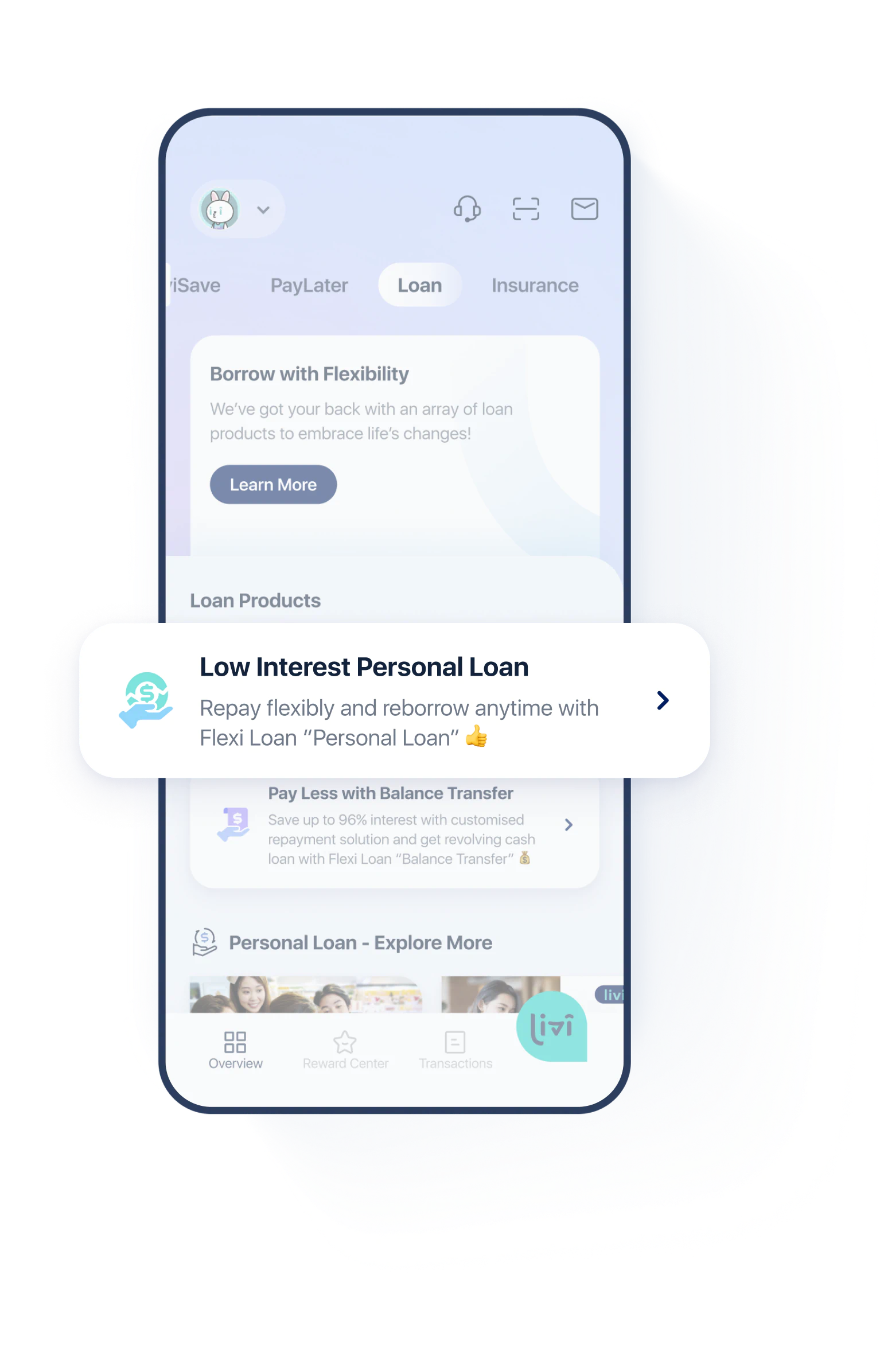 Flexi Loan | livi bank Hong Kong